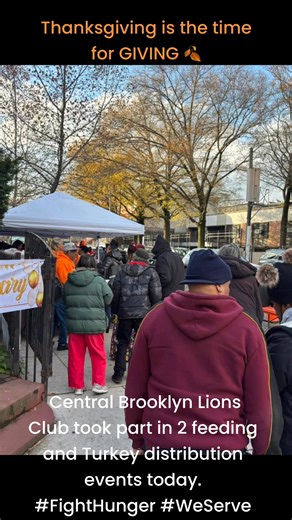 15 reactions · 4 comments | CBLC took part in two separate service events today. All together we serve nearly 350 families this Saturday. #thanksgivingseason2025 #communitysupport #HungerEndsWhereCaringBegins #WeServe | Central Brooklyn Lions Club Inc. | Facebook
