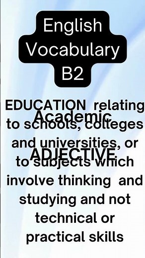 What Does “Academic” Mean? | English Vocabulary Explained