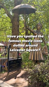 14K views · 712 reactions | Spot some of your favourite film stars and characters across Leicester Square as you follow the Scenes in the Square statue trail Take a selfie with the one and only Bugs Bunny before stumbling upon more icons, including Mary Poppins, Mr. Bean and the adorable Paddington Bear. Not forgetting Batman hiding on the rooftop and Wonder Woman emerging from a wall. Leicester Square #LetsDoLondon #VisitLondon | Visit London | Facebook