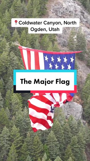 Come visit America’s largest free-flying flag for Veterans Day. Oct. 29-Nov. 12 up Coldwater Canyon in North Ogden, Utah. #utah #utahtok #militok #military #themajor #majorbrenttaylorfoundation #militarylife #utahcheck #northogden #america #veteransday #veteran