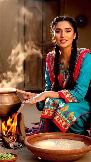 Village Girl Making Matar Pulao | Desi Peas Pulao Recipe | Simple & Flavorful 🍚🌿