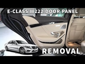 Removing the Mercedes E-Class rear door panel