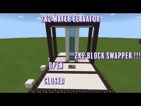 Minecraft BE: 2x2 Block Swapper/Water Elevator
