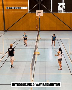 46K views · 99 reactions | This unique sport called 4-way badminton combines badminton with the classic game of four square!  | GreatestHighlights | Facebook