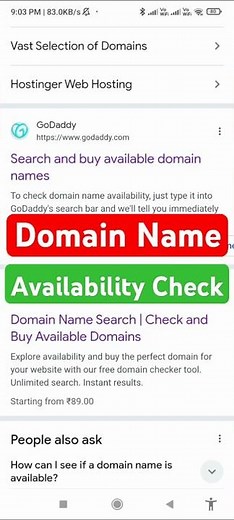 how to check domain name availability #domainname #domainavailability #shorts