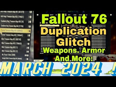 FALLOUT 76 DUPE GLITCH WORKING BEFORE PATCH ! MARCH 2024 ! DUPLICATION EXPLOIT UNLIMITED GEAR! FO76!