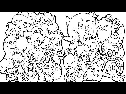 Magical coloring box | Super Mario Bros Coloringpages