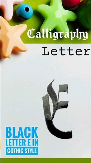 Learn Gothic Alphabet E in Calligraphy for Beginners FAST! #gothic #shorts #calligraphy