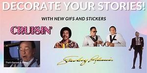 Decorate your social media posts with these new GIPHY stickers! Just search “SMOKEY ROBINSON” to start using on Instagram, Facebook, Twitter, and TikTok! Tag Smokey Robinson for a chance to be featured 😎 | Smokey Robinson