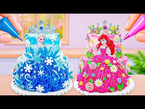 Tiny Princess Cake 💖 How To Make Wonderful Disney Princess Cake 💖 Lili Tiny