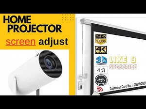Ultra HD projector screen adjust ￼| how to adjust projector screen | Home projector #homeprojector