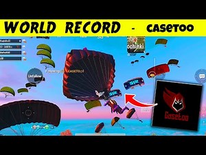 Casetoo and KingAnBru made a WORLD Record 100 Players at Same Place in PUBG Mobile