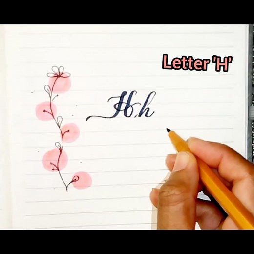 Mastering the Art of Lettering: How to Draw the Letter H #arteducation #calligraphy #handlettering