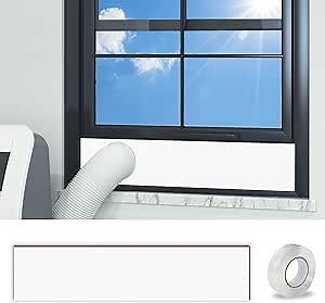 Daisypower Portable Air Conditioner Window Vent kit Suround Insulation Panel,Portable AC Window Seal Plate Insulated Foam Panel for 5.9& 5 Inch Exhaust Hose,Drafts Stop,up to 60 inch