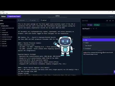 Orion - Agentic Project Manager - Audit for corporations and organisations