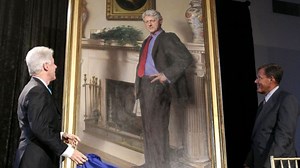 Monica's Blue Dress Casts a Shadow in Clinton Presidential Portrait