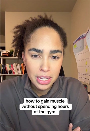 The biggest lesson? You don't need to live in the gym for 2 hours a day to build muscle. Get nearly 50% off all my fitness guides using 🔗 in my bio. You need a SIMPLE plan that doesn't fall apart every time your period starts or your kid's home sick. Once I stopped chasing