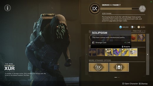Bungie is increasing the cap for Destiny 2 Strange Coins and Ciphers