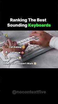 Ranking the 5 BEST SOUNDING Keyboards 🎹🔥 | Thocky, Creamy & Satisfying Keyboard Sounds