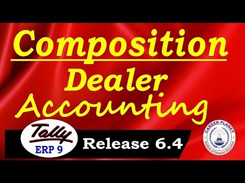 Tally ERP 9- Composition Dealer Accounting in GST | Tally Composition Scheme Entries under GST