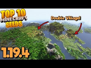 Top 10 VILLAGE SEEDS for Minecraft 1.19.4! (Best Minecraft Wild Update Seeds Java & Bedrock)