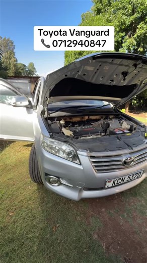 Toyota Vanguard 2.4 L Petrol Engine Silver 18 inch Alloy wheels LCD Screen Infotainment 7 seater Fog Lights ☎️ 0712940847 Chess Cars Mombasa. #fyp #viral