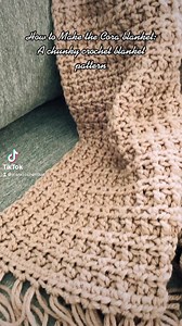 How to make the Cora Blanket; a free chunky crochet blanket pattern. Get all the details on I Can Crochet That.com! | I Can Crochet That