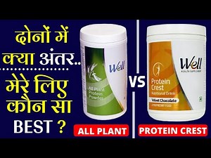 Modicare well protein crest and all plant protein powder | basic difference | how to use | benefits