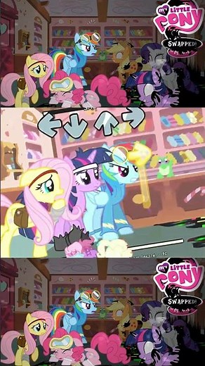 Friday Night Funkin My Little Pony Swapped is magic V2.2 Equestria Laments #shorts