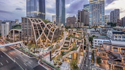 Heatherwick Studio unveils undulating mixed-use district in Tokyo