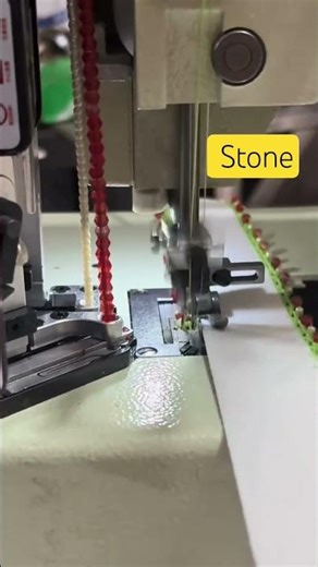 Stone Lace Making by Machine | Designer Lace Manufacturing | Lace Work Machine
