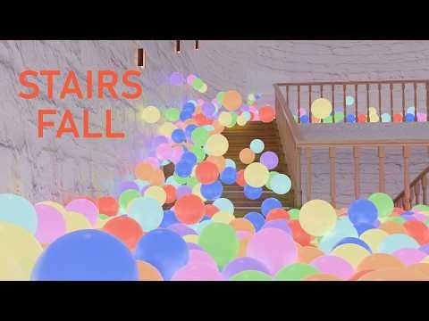 Color Explosion! Tower Full of Balls! 🌈 Thousands of Shiny Balls Rolling Down Tower Stairs in 4K