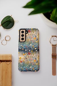 Tough Phone Case Beautiful Embroidered Look Wildflowers iPhone Samsung Galaxy Case Google Pixel Cases Designer Impact Resistant Phone Covers - Etsy