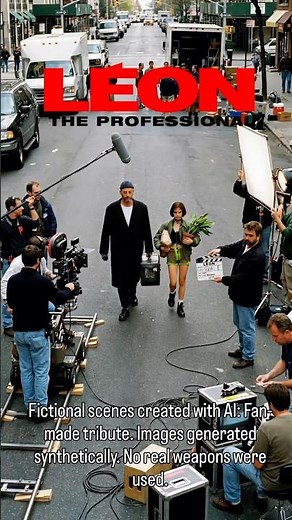 Behind the scenes of Léon: The Professional 🎬 Rare moments of a cinematic cult legend 🔥