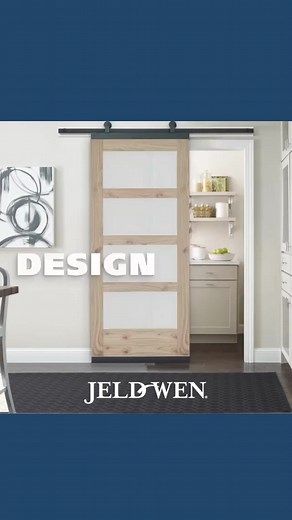 Any standard size door. Your choice of finish. DesignGlide™ soft-close barn door hardware lets you create the look you want, to help make your interior spaces stand out. Think outside the frame: http://spr.ly/6188Otdni | JELD-WEN Windows & Doors