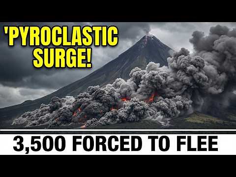 Mayon Volcano Forces 3,500 Evacuations After Surge in Pyroclastic Flows