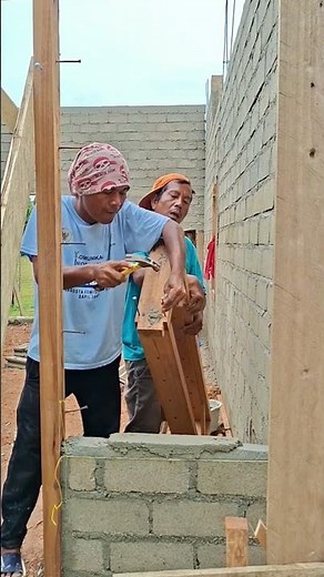 carpenter's trick for installing frame anchors so they don't shift.