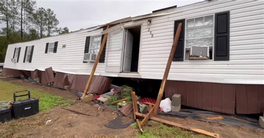VIDEO: Powerful winds push Decatur County home off foundation