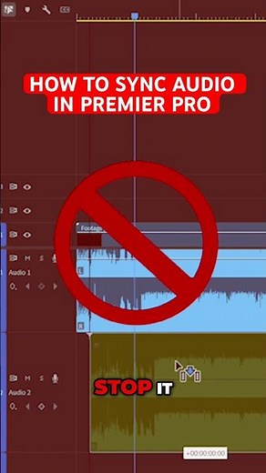 How to sync audio in premier pro