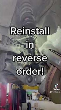 2004 Infiniti G35 front strut removal