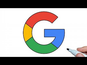 How to draw Google logo step by step