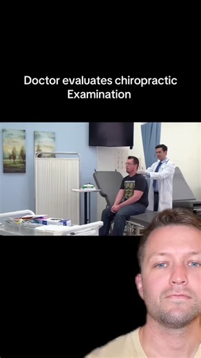4.6K views · 56 reactions | Apparently this man isn’t hallucinating… he’s just getting a chiropractic evaluation  10/10 performance. Convincing the patient he had a problem that didn’t exist? Elite level commitment to the bit. #MedHumor #DoctorJokes #HealthcareComedy #Satire #SocialMediaMedicine | Zachary Meade | Facebook