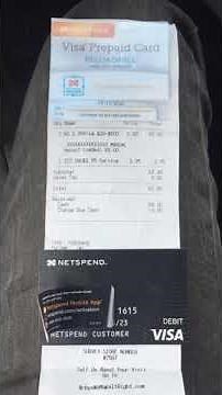 NETSPEND visa prepaid card do not buy it legal scam