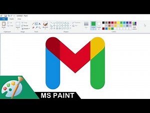 How to draw a Gmail logo using MS Paint | Drawing Tutorial