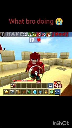 What bro doing 😭 || Blockman Go #bedwars #roblox #blockmango