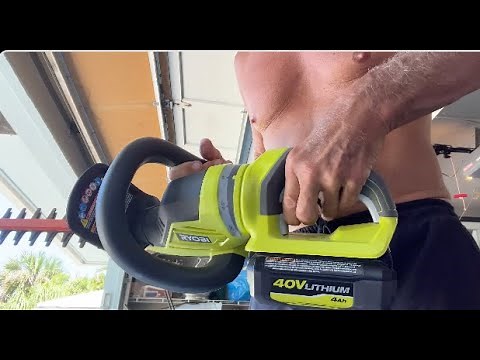How to use the Ryobi 40V Hedge Trimmer