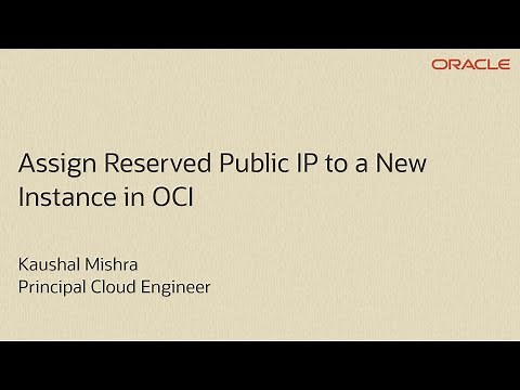 How to Assign a Reserve Public IP to a New Instance in OCI