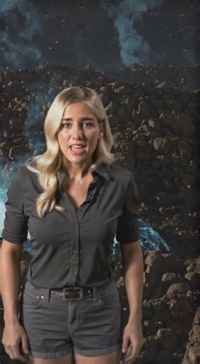 A volcano that burns with electric blue fire—this isn’t fantasy… it’s real on Earth. #shorts