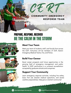 College – Community Emergency Response Team (C-CERT) - Colleges of the Fenway
