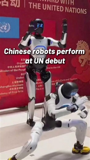 Chinese humanoid robots made a splash at their United Nations debut, performing fluid dance and #martialarts routines. The audience was captivated, lighting up the hall with phone cameras. #UN #technology #TrendingNow | China Daily
